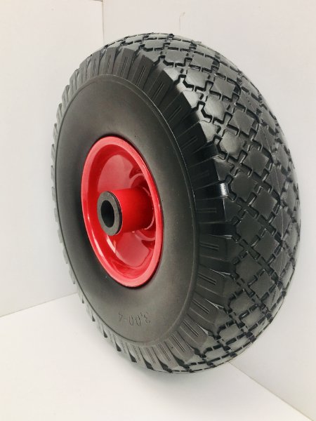 Hjul for sækkevogn, 4 x 300, 85/260, stål, Masiv. - Hjul og hjulsæt ...