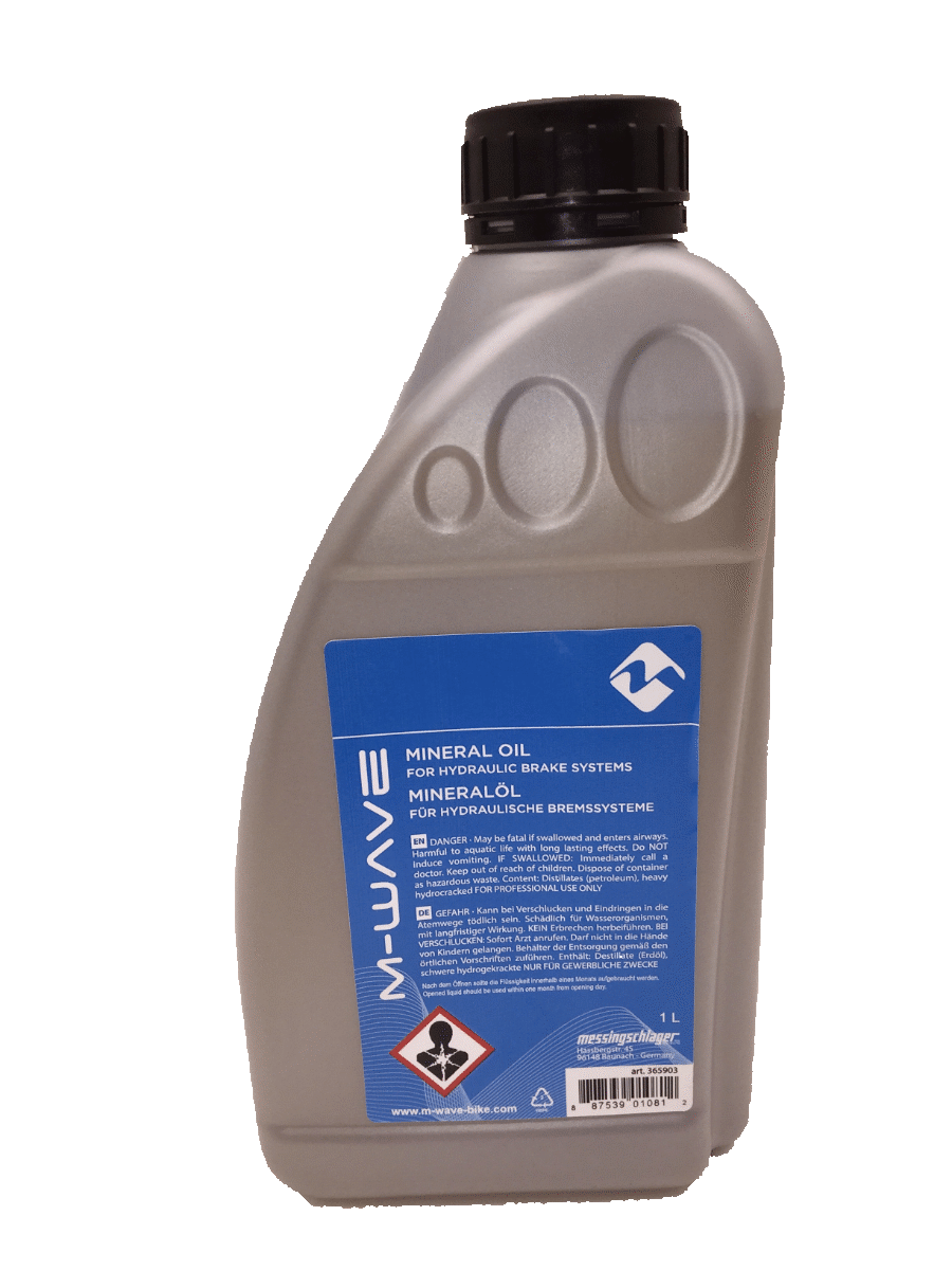 Bremsevæske, mineralsk, M-WAVE, 1000ml. - Skivebremse - Claudi Fischer