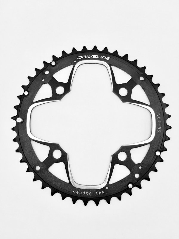 Klinge, FIX 104, 44T. 4 hul, sort, m. løftenitter, IVELINE - Klinger FIX 104 - Claudi Fischer